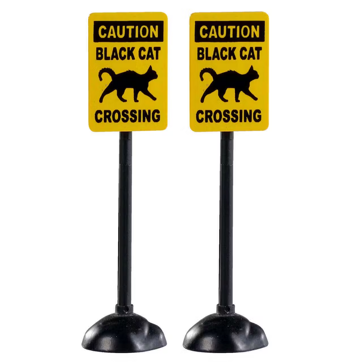 Scary Road Signs Set Of 2 Lemax Spooky Town Accessory – Swallow Aquatics