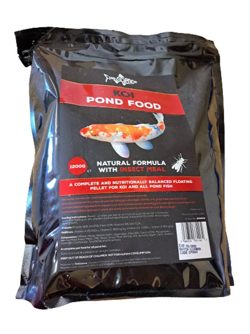 Fish Science Koi Pond Food 1200g Floating Colour Enhancing Food ...